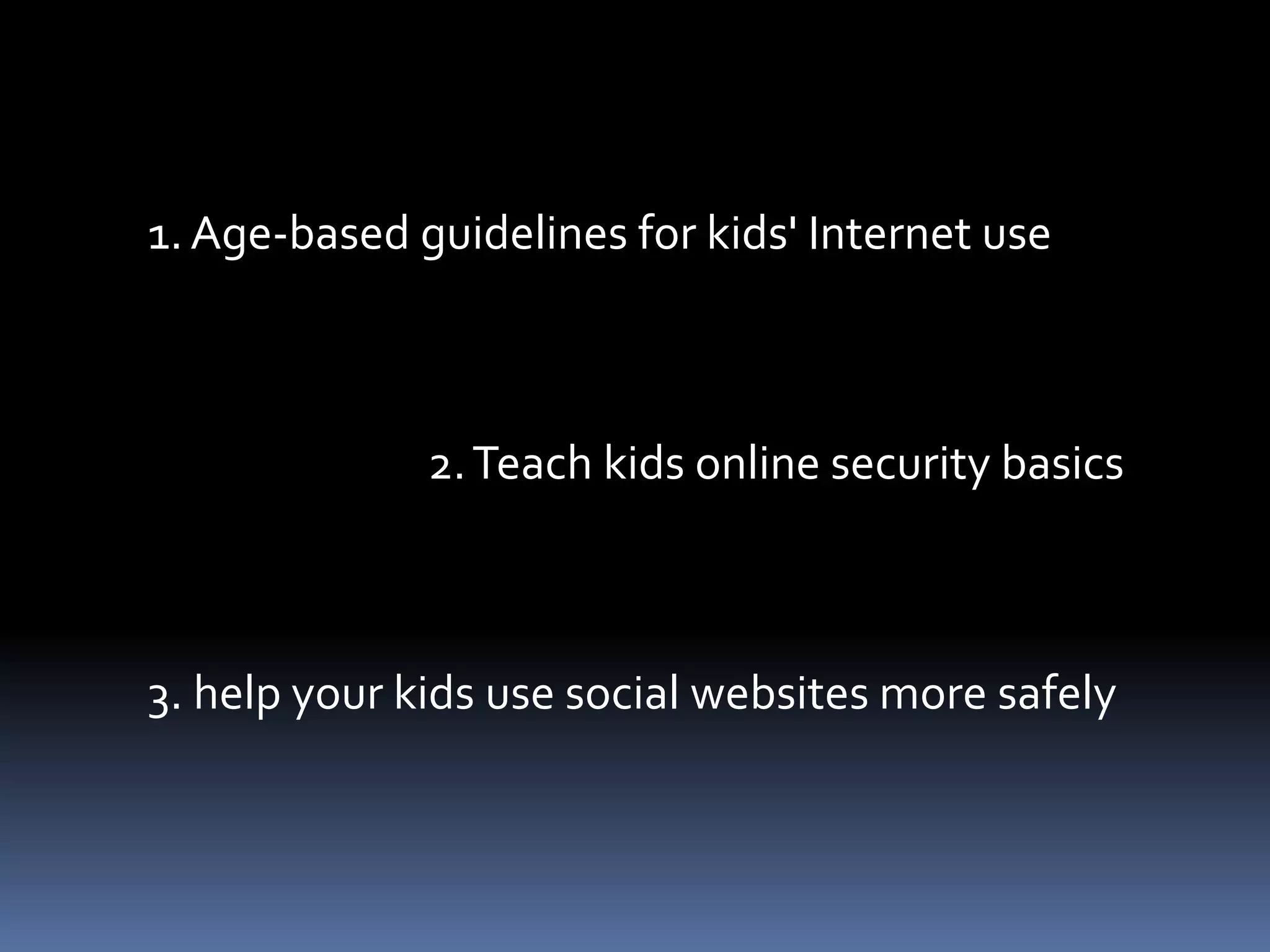 Internet Safety For Children | PPTX | Internet Safety | Parenting