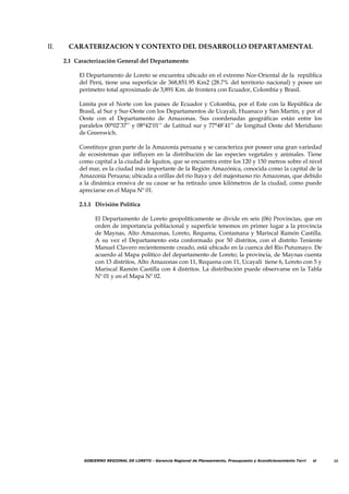 Plan Vial Departamental Participativo de Loreto 2006-2015 | PDF