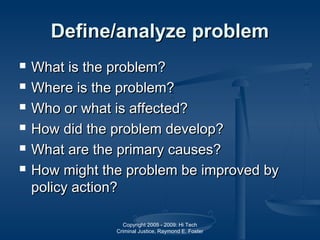 Public Policy Decision Making and Analysis | PPT