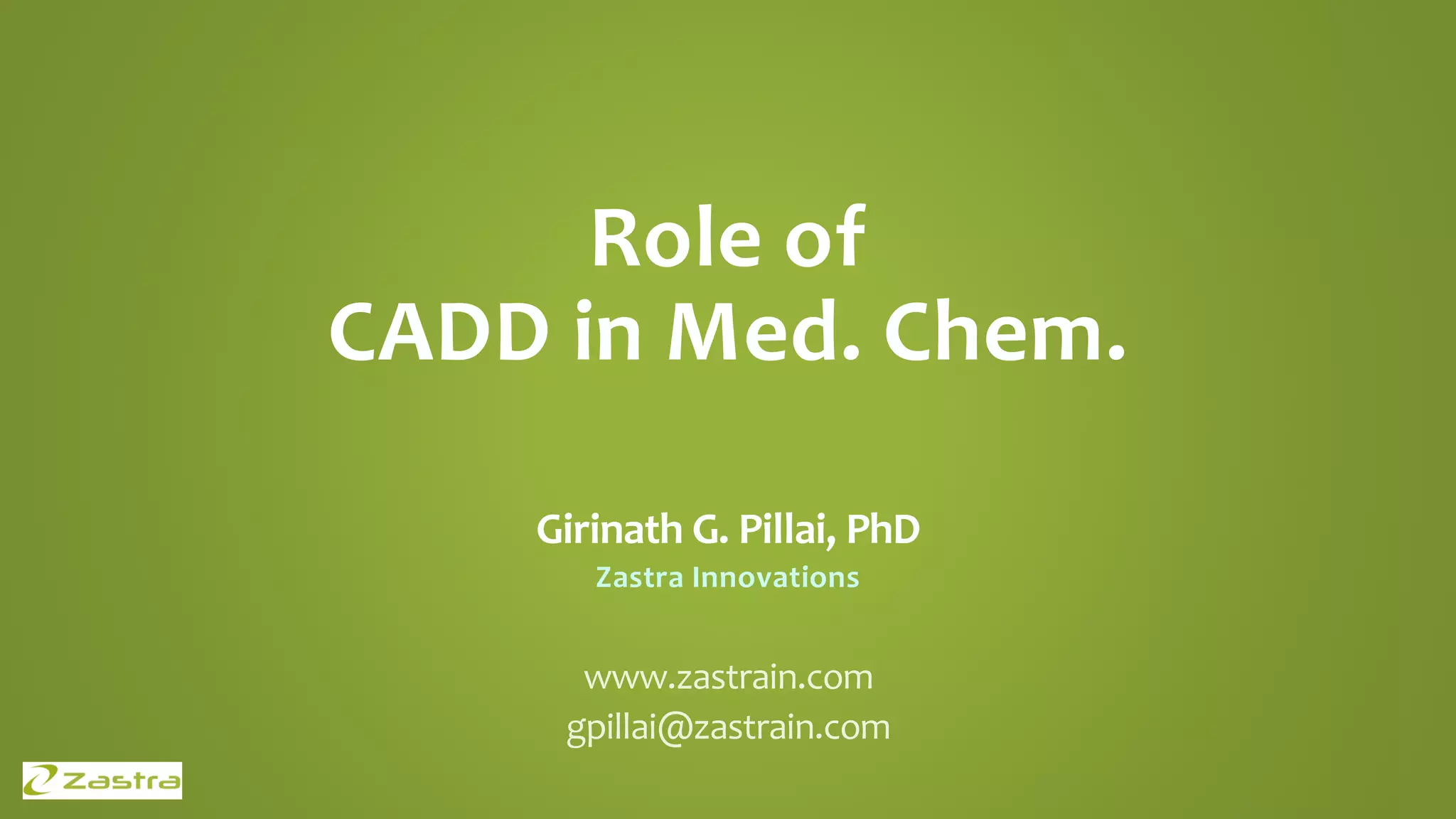 Role of Drug Design in Medicinal Chemistry | PDF