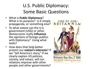 Short History of U.S. Public Diplomacy | PPTX