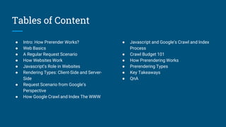 Prerendering 101 | PPT