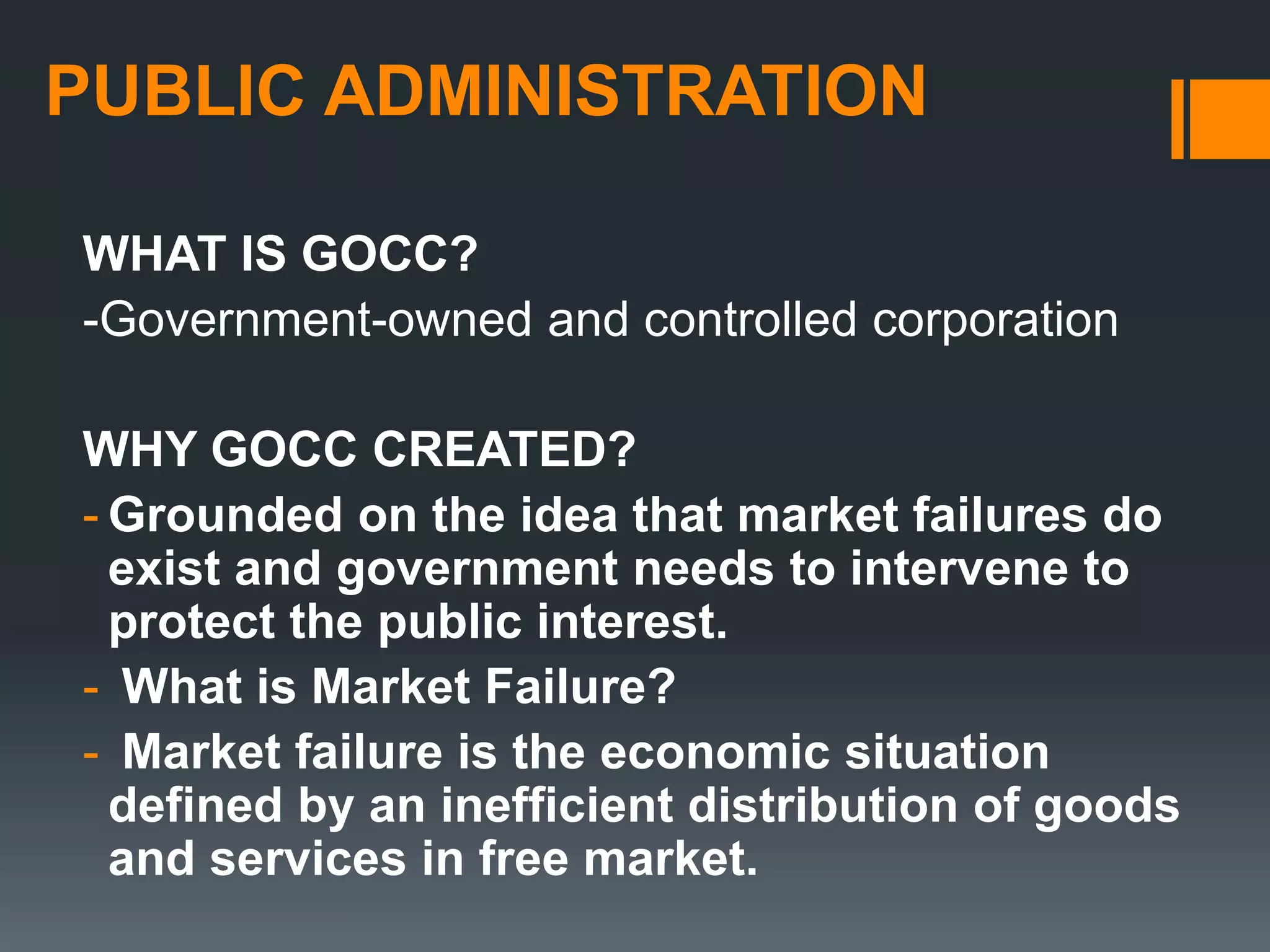 CHARACTERISTICS AND POWERS OF GOCCs | PPTX