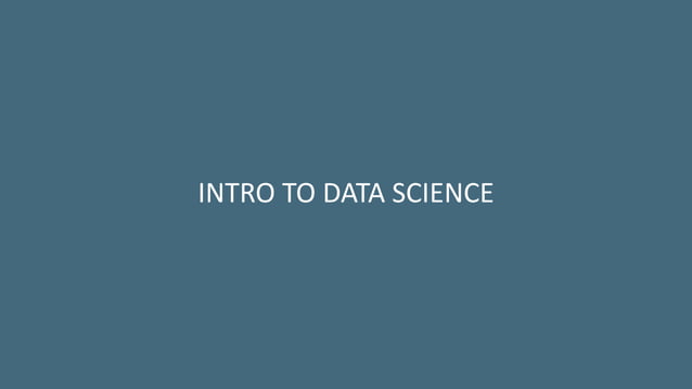 Data Science Crash Course | PPTX