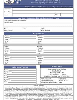 Public finance-management-act-pfma-course-outline-booking | PDF