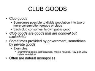 public-goods.ppt | Environmental Services Industry | Industries