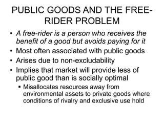 public-goods.ppt | Environmental Services Industry | Industries