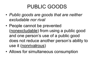 public-goods.ppt | Environmental Services Industry | Industries
