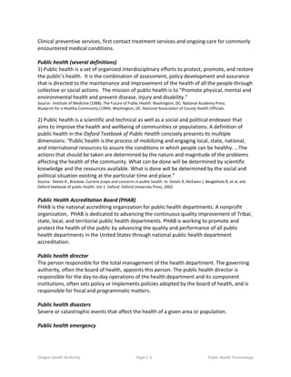 Public health-terminology | PDF