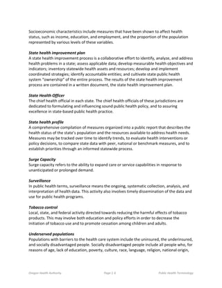 Public health-terminology | PDF