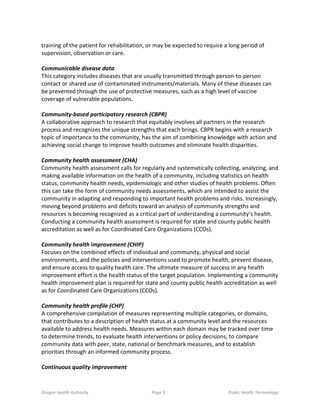 Public health-terminology | PDF