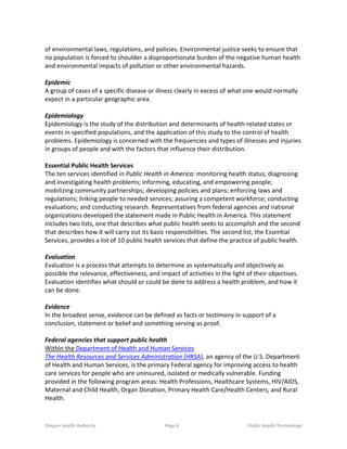 Public health-terminology | PDF