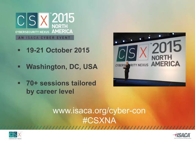 Untuk penggiat Cyber Security dan Sertifikasi dari isaca csx-update-18_apr - csx liaison isaca ...