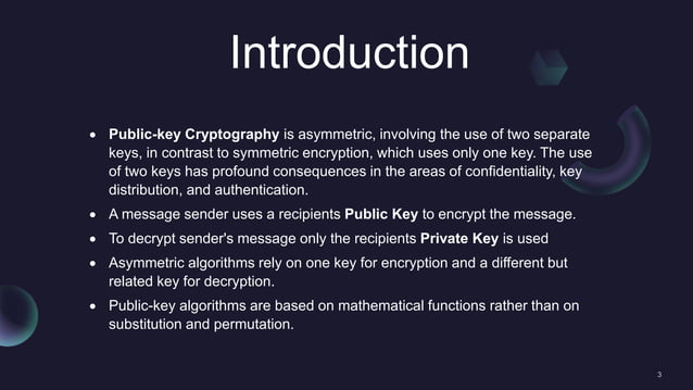 Public-Key Cryptography.pptx | Information and Network Security | Computing