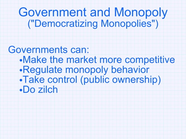Public Monopoly Presentation 1 | PPT