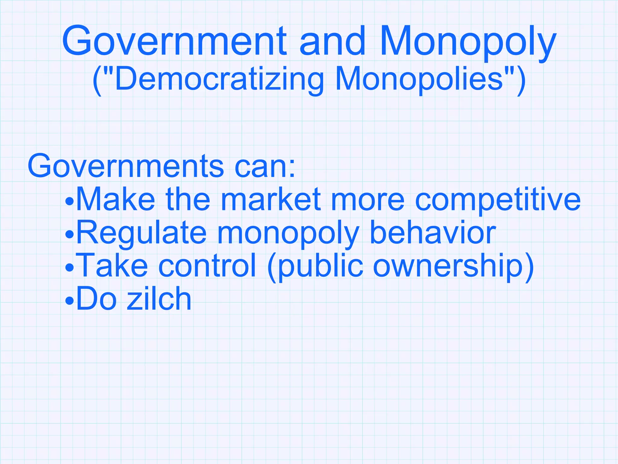 Public Monopoly Presentation | PPT