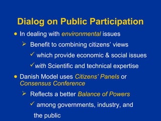 Public Participation and the Advisory Committee Process (Johnson) | PPT