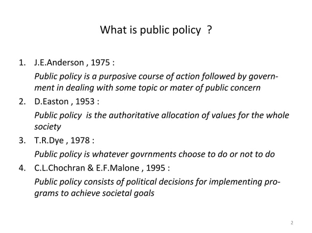 Public policy-analysis | PPT | Government Support and Welfare ...