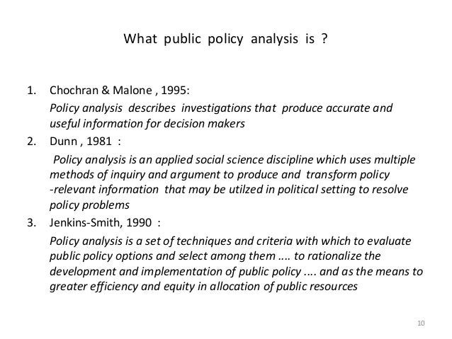 Public policy-analysis