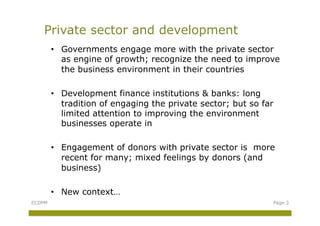 Public Private Dialogue and Learning for Economic Transformation | PDF