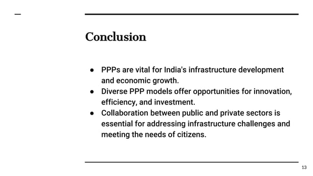 Public-Private Partnership (PPP) Models in India.pptx | Civil ...