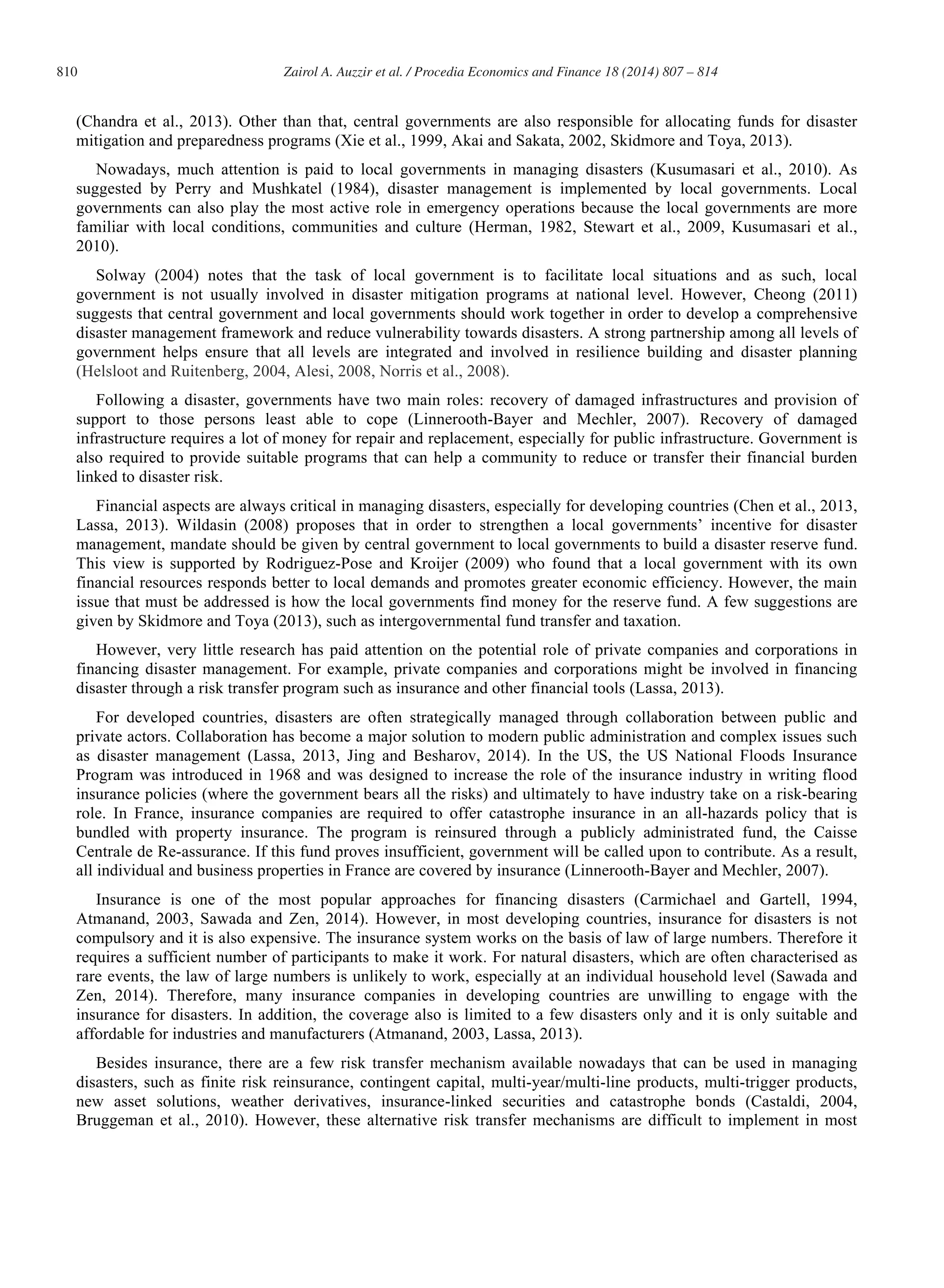 Public private partnerships (ppp) in disaster management | PDF