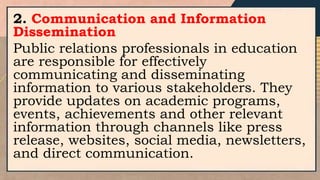 PUBLIC-RELATION.communication in educati | PPT