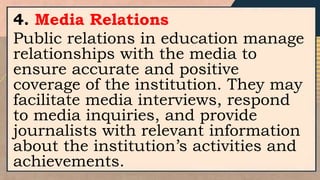 PUBLIC-RELATION.communication in educati | PPT