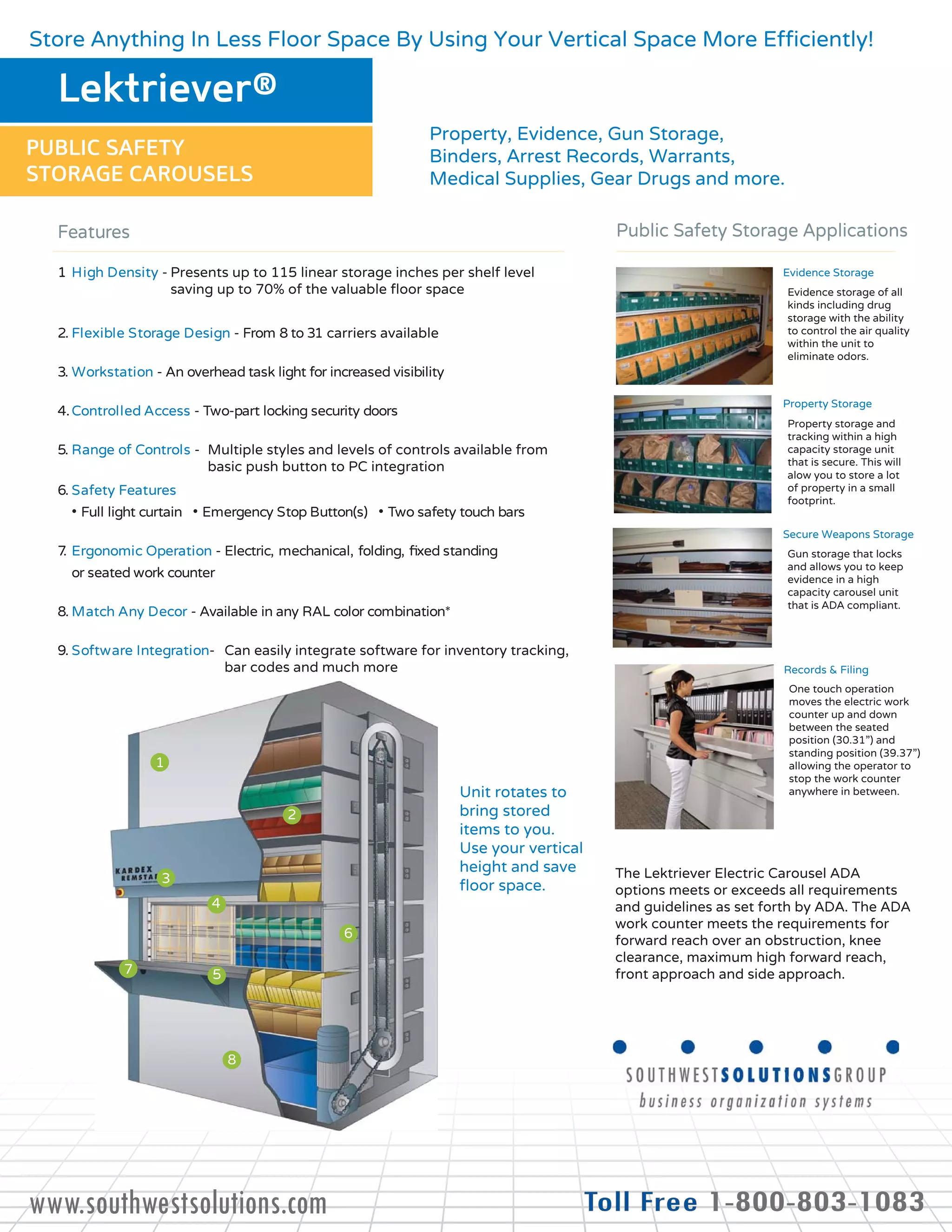 Public Safety Storage Carousels - Lektriever | PDF