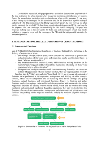 Public Transport Authority for Hai Phong | PDF