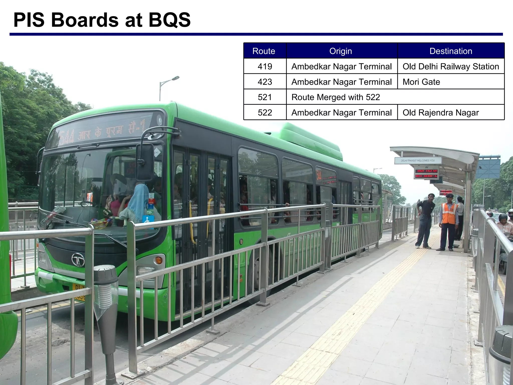 Passenger Information System (PIS) in Delhi | PPT