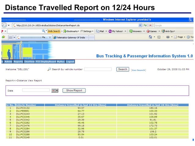 Passenger Information System (PIS) in Delhi | PPT