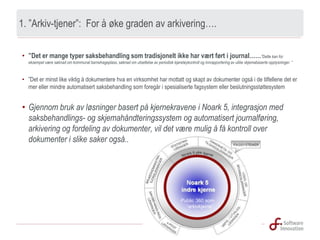 Knut-Erik Gudim Public 360 Og Noark 5 | PPT