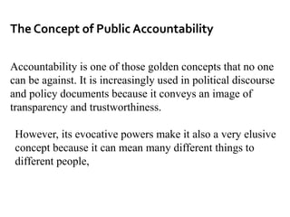 Public accountability ppt | PPTX
