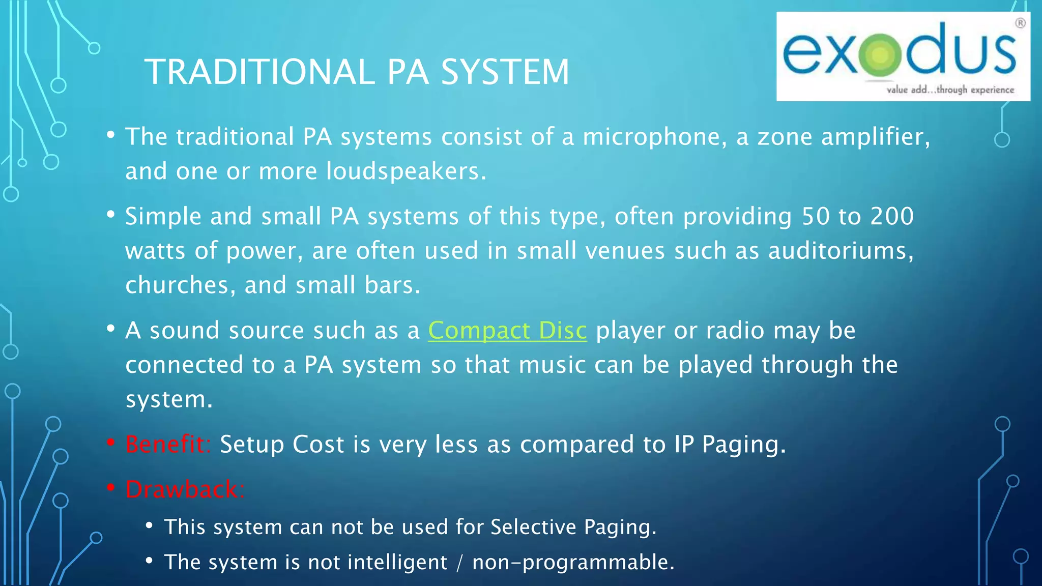 PA system - Analog v/s Digital Technology | PPTX