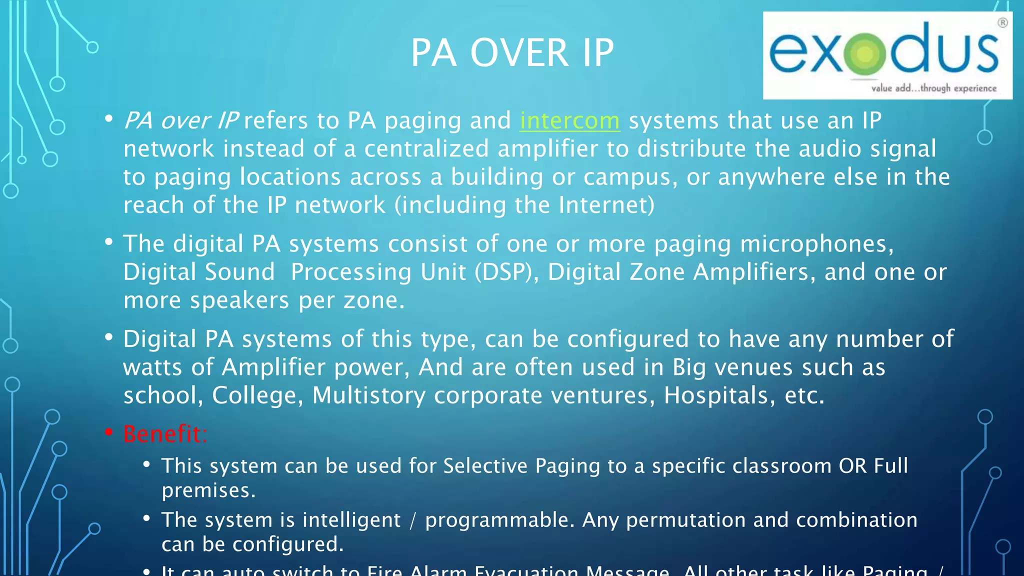 PA system - Analog v/s Digital Technology | PPTX