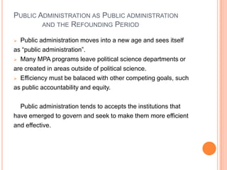 Public administration | PPTX