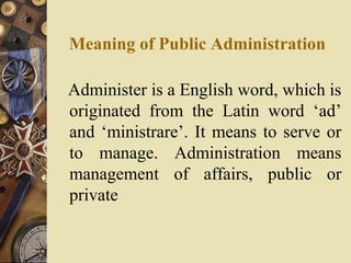 Public administration | PPT