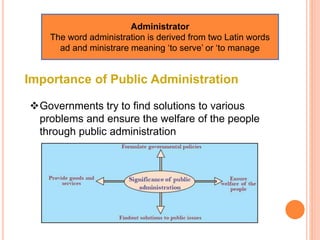 Public administration | PPTX
