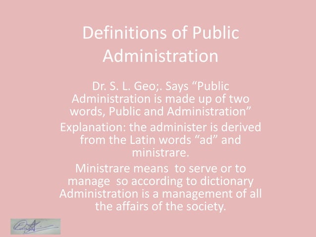 Public administration | PPT