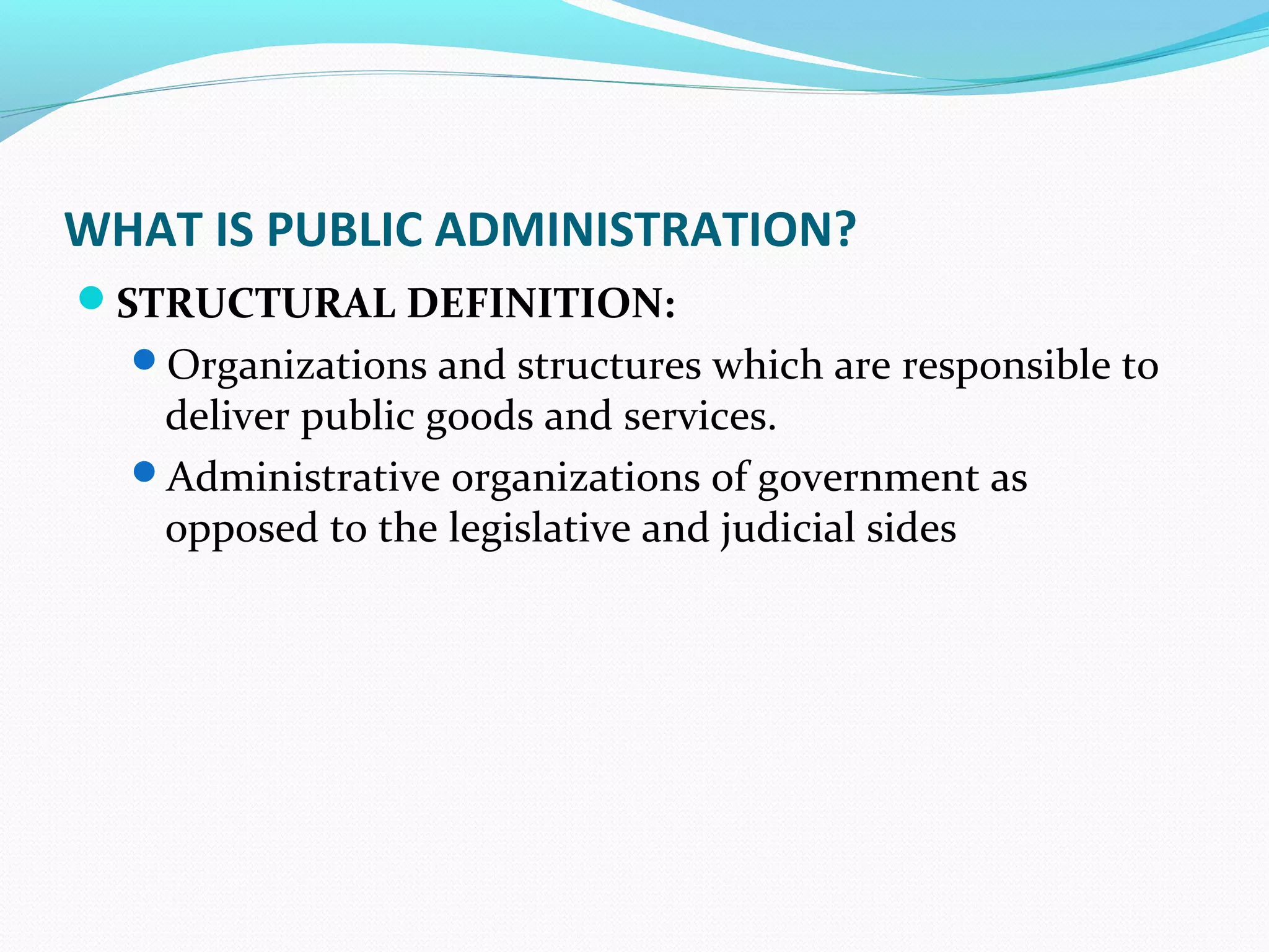 Public administration chapter 1 | PPT