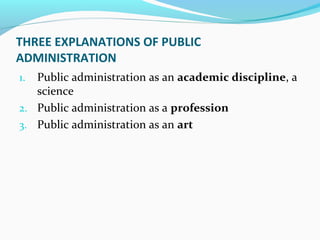 Public administration chapter 1 | PPT