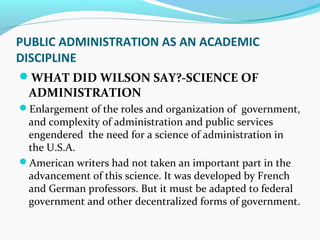 Public administration chapter 1 | PPT