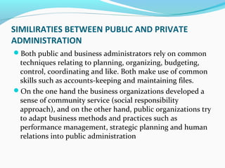 Public administration chapter 1 | PPT