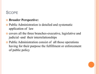 Public administration | PPTX | Political Issues & policy | Politics