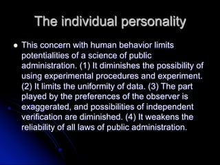 Public Administration: Three Problems | PDF