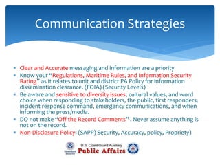 Public Affairs is Everyone’s Job- Bazeley USCG-AUX | PDF