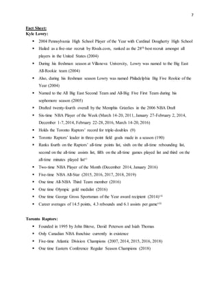 Media Kit - Toronto Raptors | DOCX