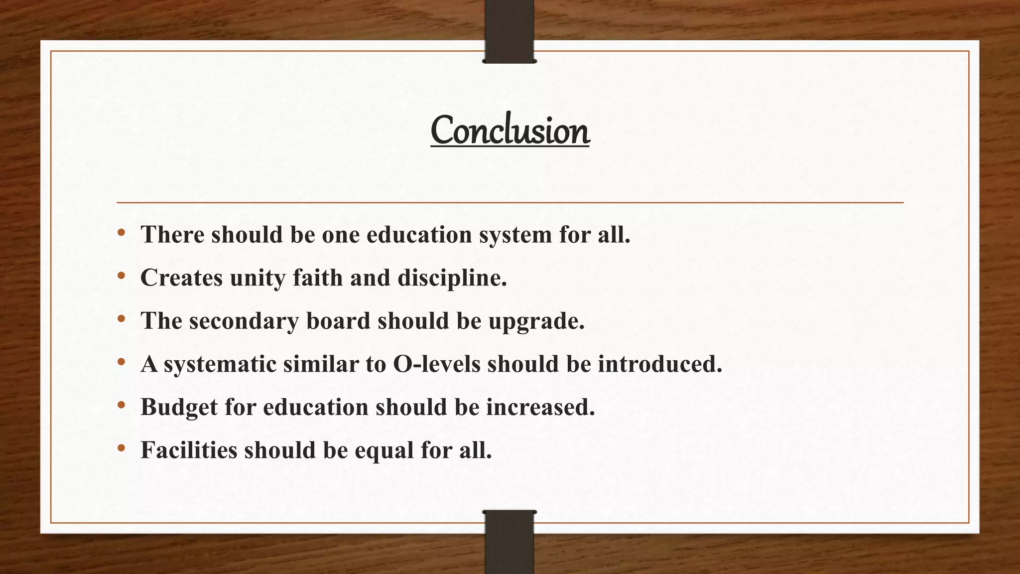 Education System of Pakistan | PPTX