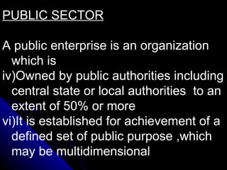 Public And Private Sector In India | PPT